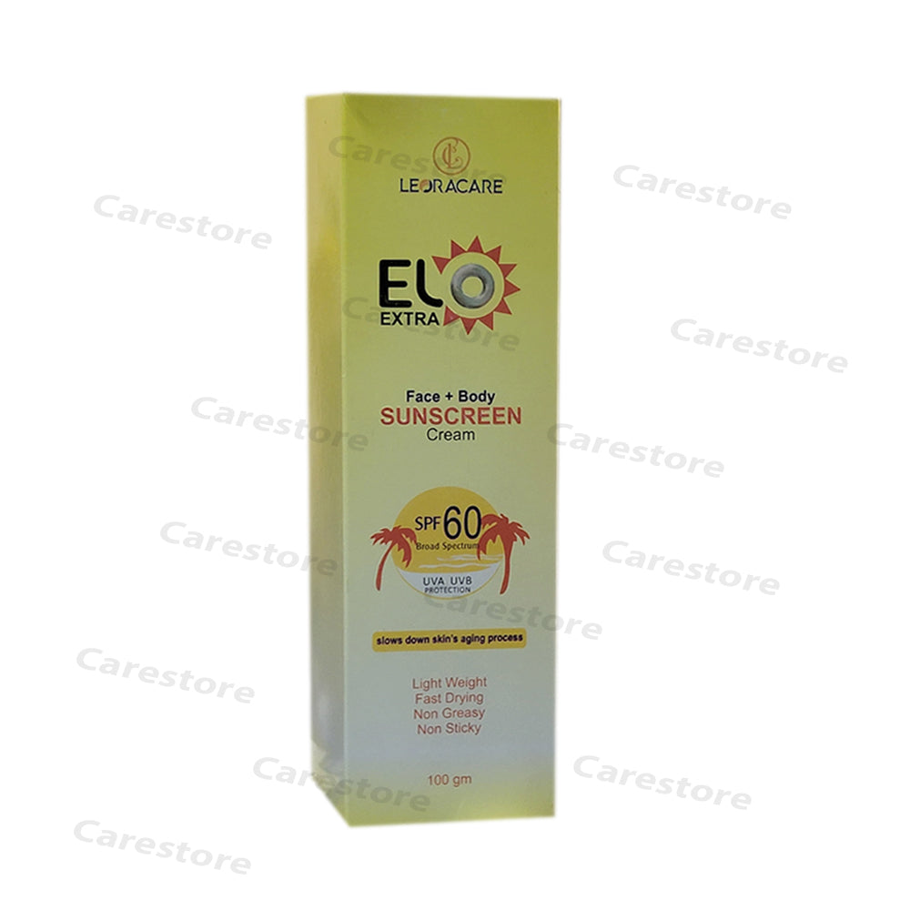 Elo Extra Sun Screen Cream SPF60 100gm – CareStore