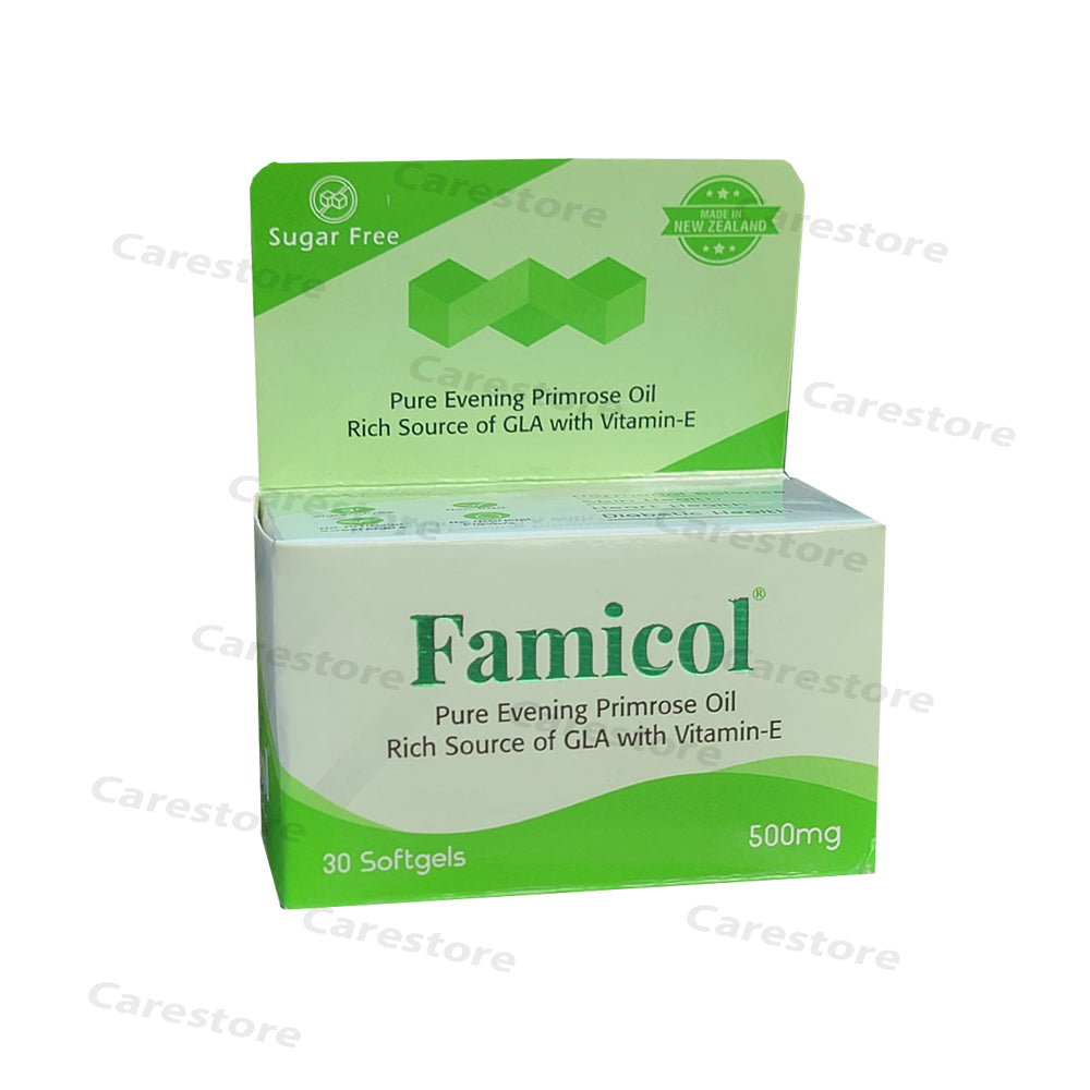 Famicol Evening Primrose Oil 500mg Soft gels – CareStore