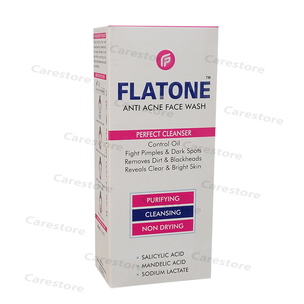 Flatone Anti acne face wash 60ml – CareStore