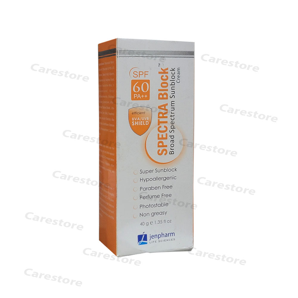 Spectra Block SPF60 Sunblock 40g – CareStore