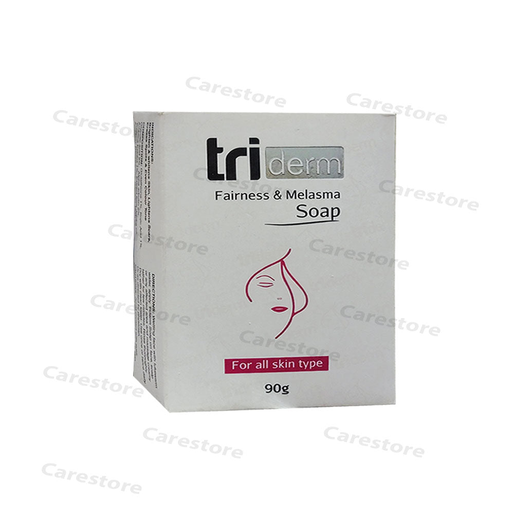 Triderm Fairness & Melasma Soap 90gm – CareStore