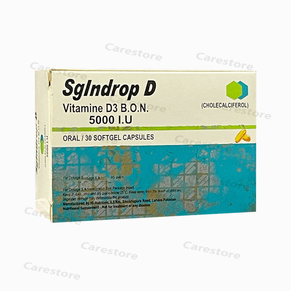 Sgindrop D Softgel 5000IU 30Capsules – CareStore