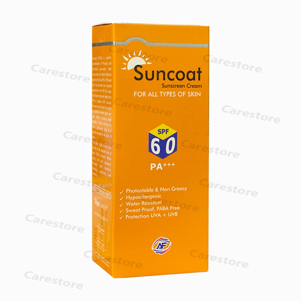 Suncoat Sunscreen Cream SPF60 – CareStore