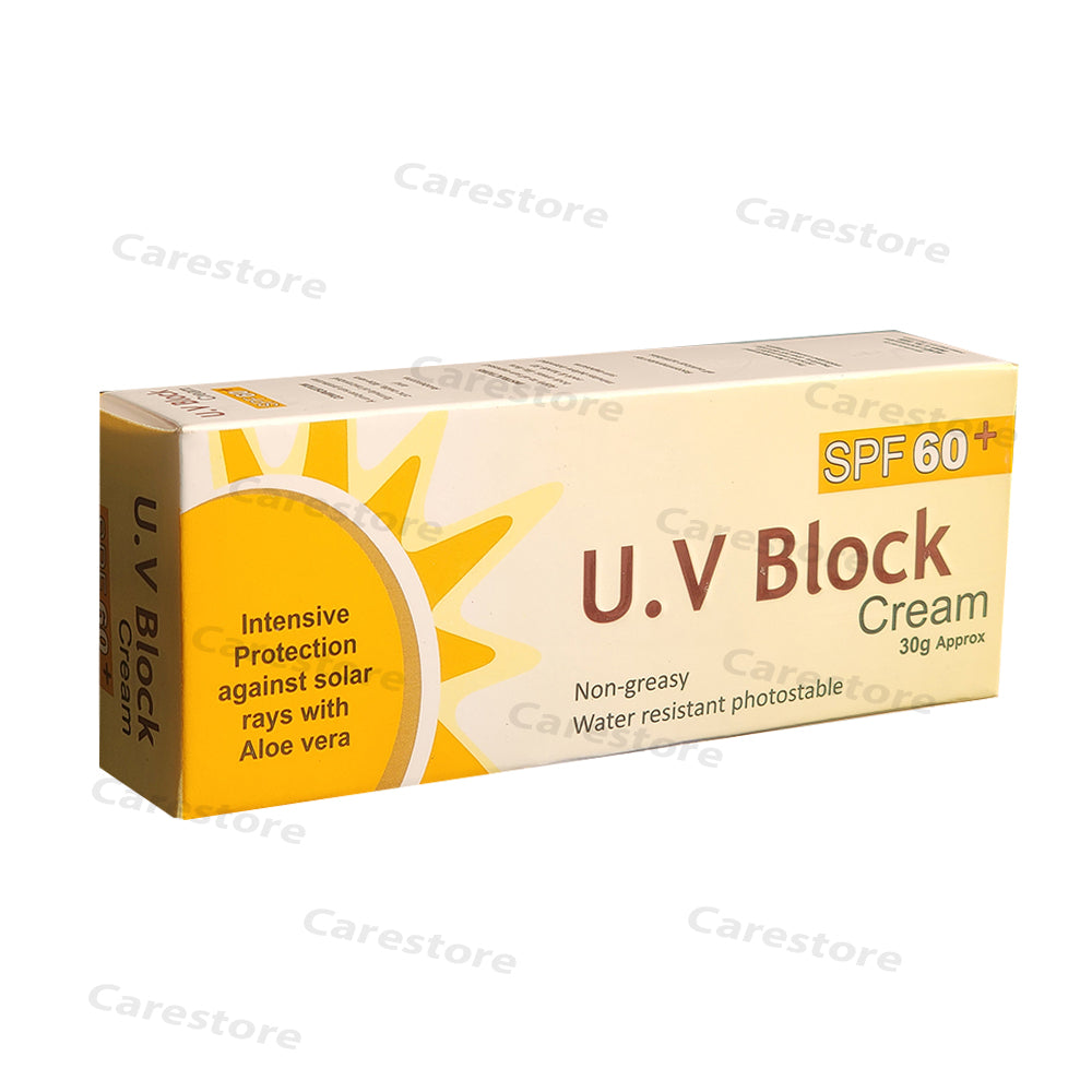 U.V Block 30g Cream – CareStore