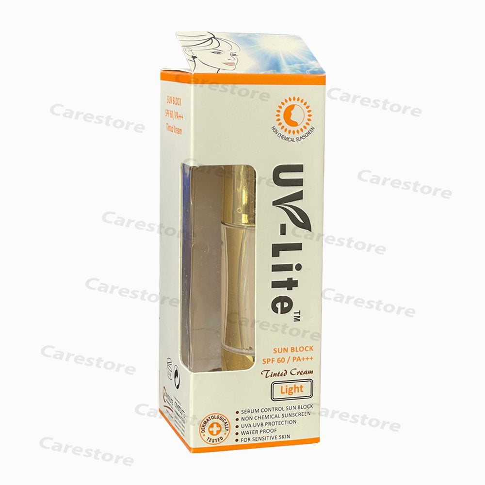 UV-Lite Tinted Cream Sun Block SPF 60 -Light – CareStore